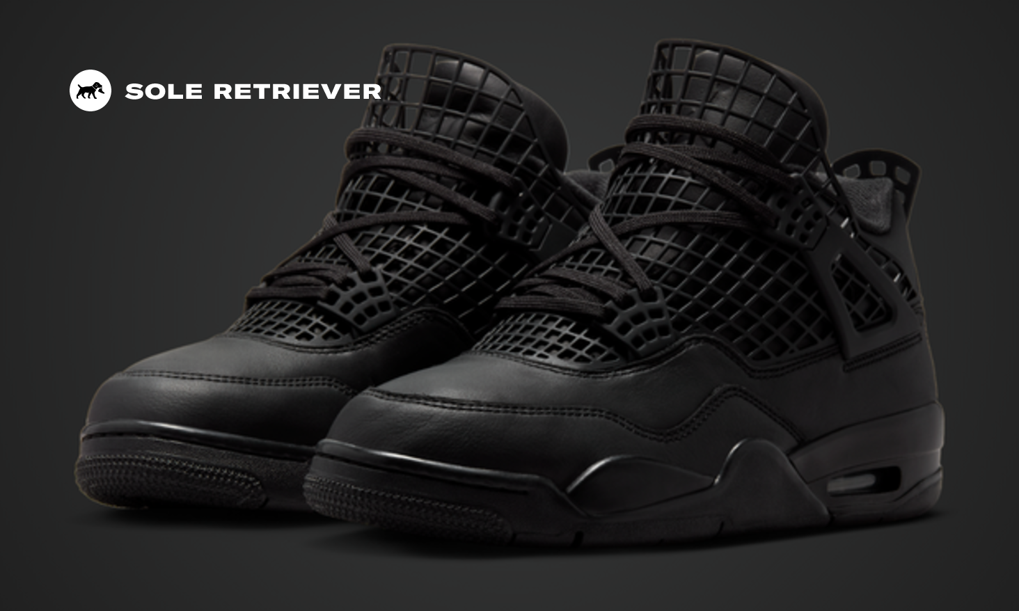 The Women's Air Jordan 4 Retro NET Black is Available Now