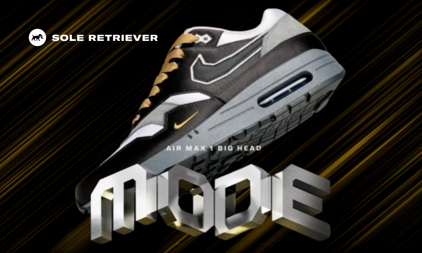 The Preorder for The .SWOOSH x Nike Air Max 1 Big Head Mode GoldenEye ...